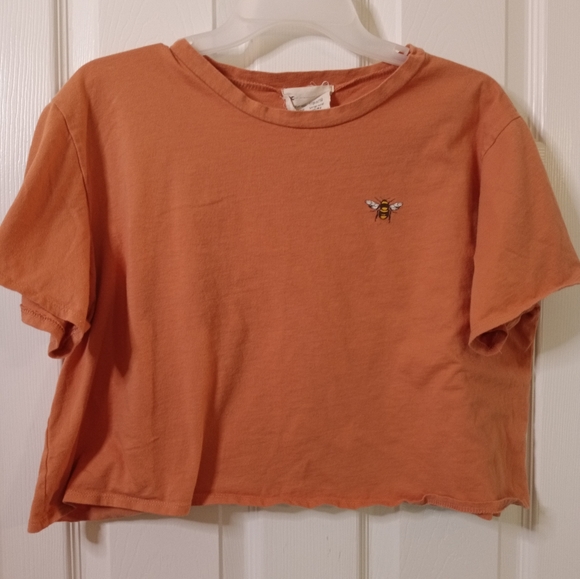 french pastry | Tops | French Pastry Save The Bees Boxy Crop Top Size Xl | Poshmark